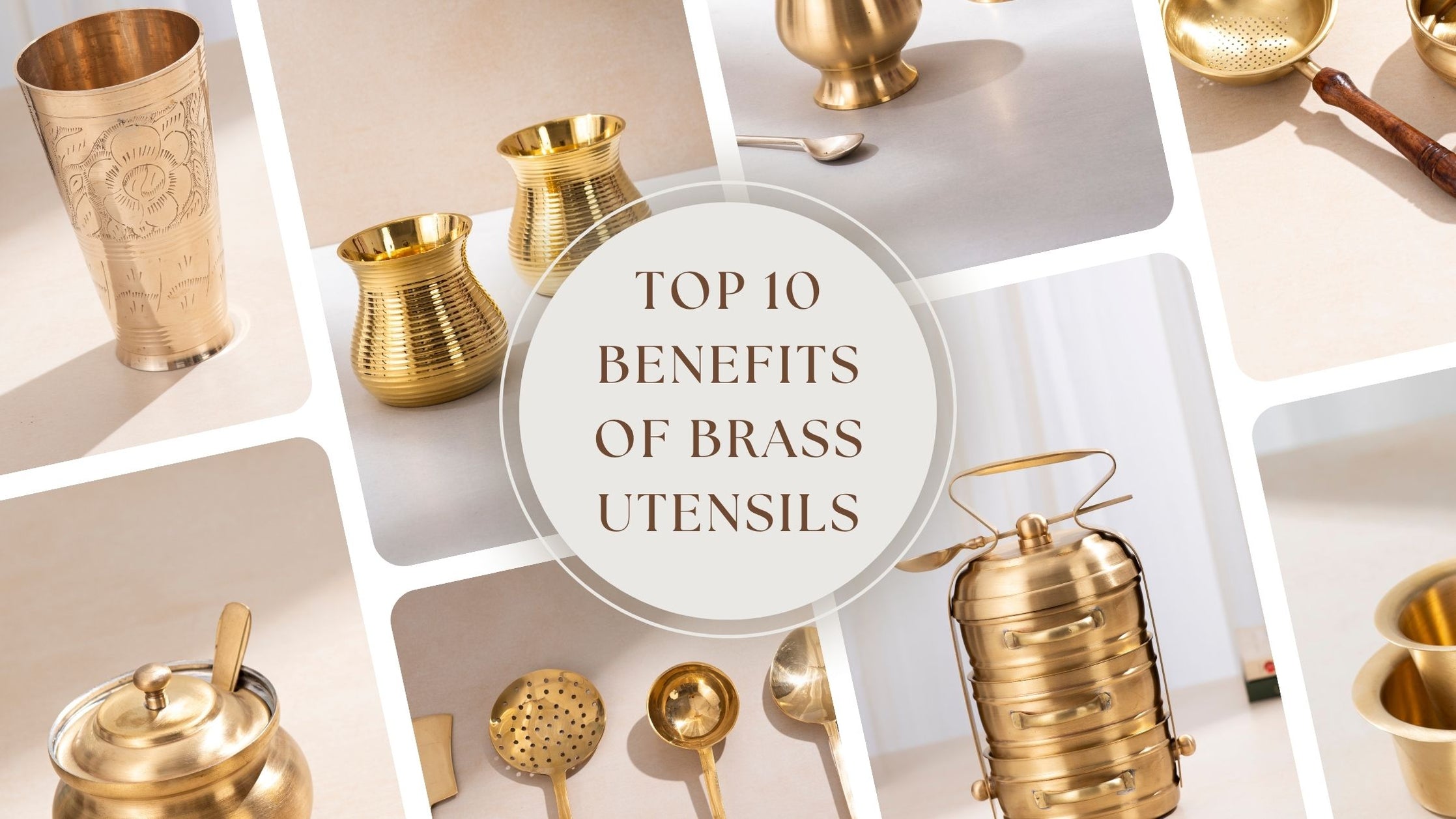 Top 10 Health Benefits of Brass Utensils - Darbar Craft