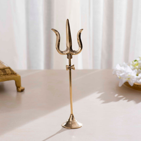 Shop Pure Brass Trishul of Lord Shiva Online at Best Price - Darbar Craft