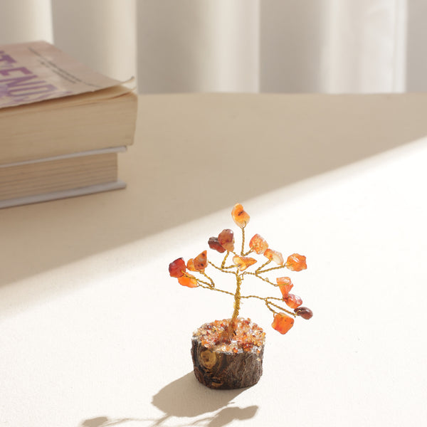 Carnelian Mini Crystal Tree - Darbar Craft