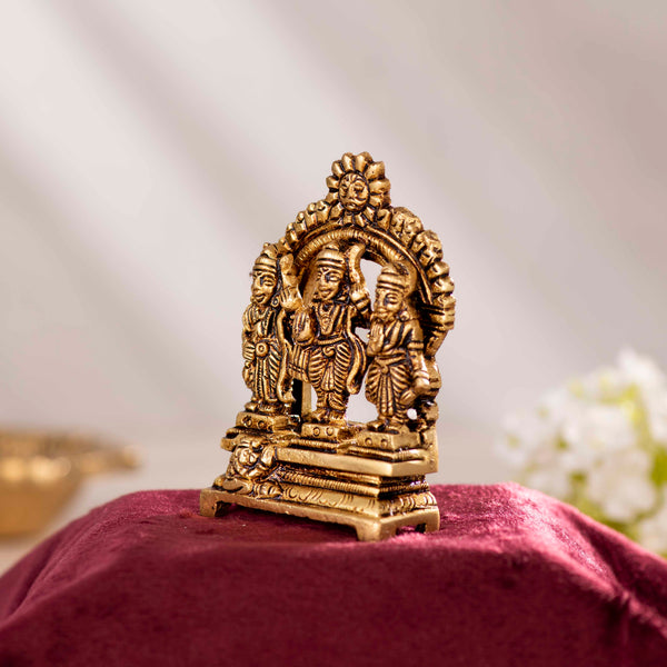 Brass Ram Darbar Frame – Devotional Wall Décor - 3 inch | Darbar Craft