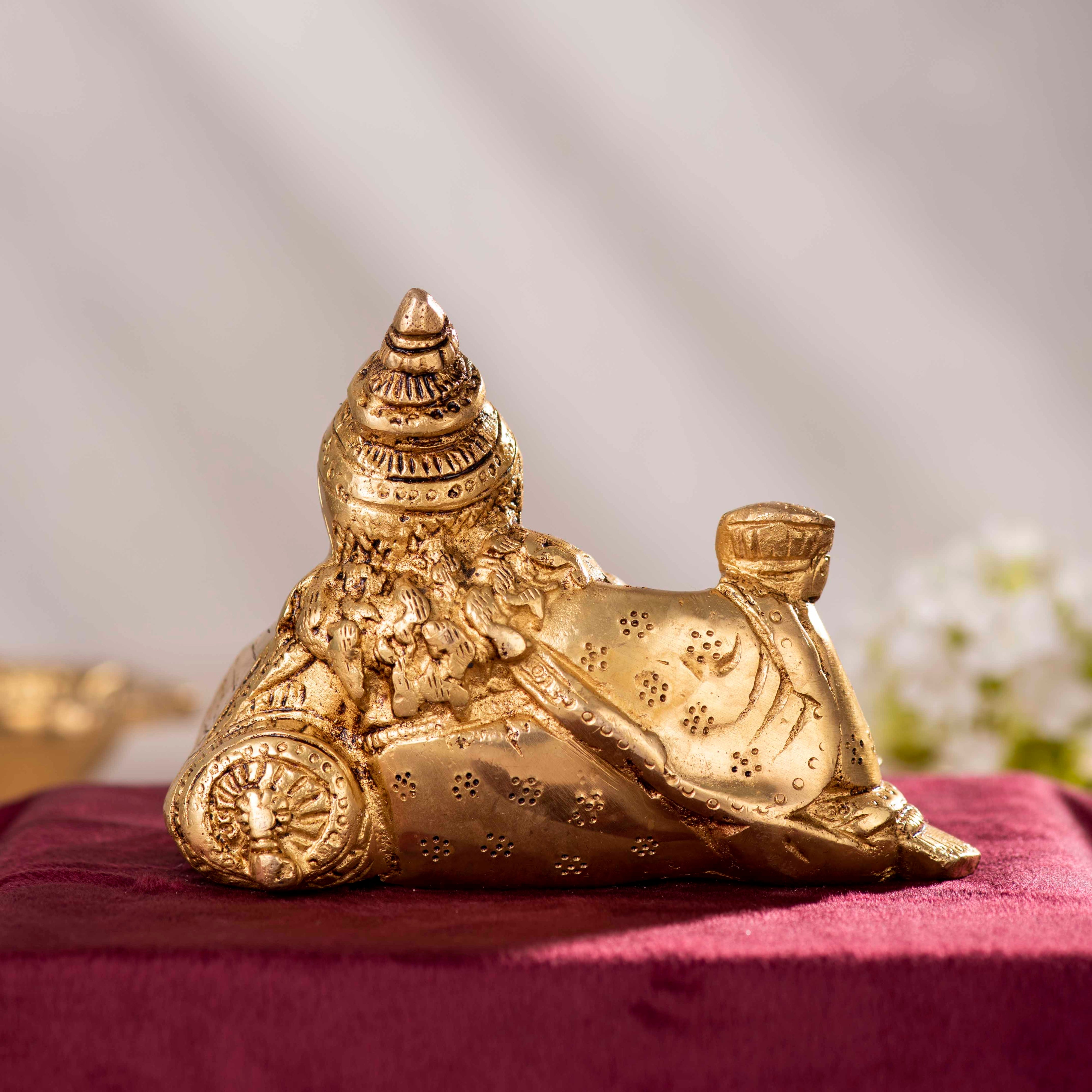Brass Kuber Maharaj - 5 Inch - Darbar Craft