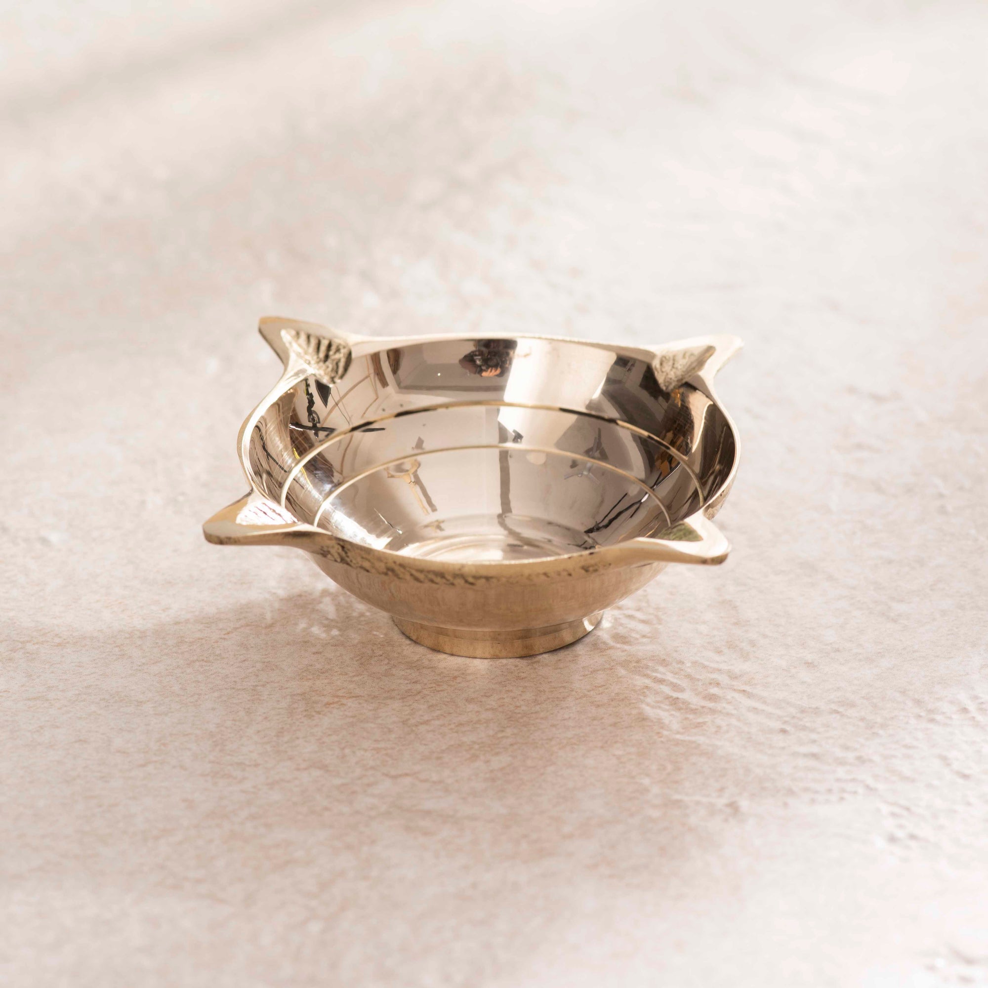 Brass Charmukh Vastu Deepak - 3 Inch - Darbar Craft