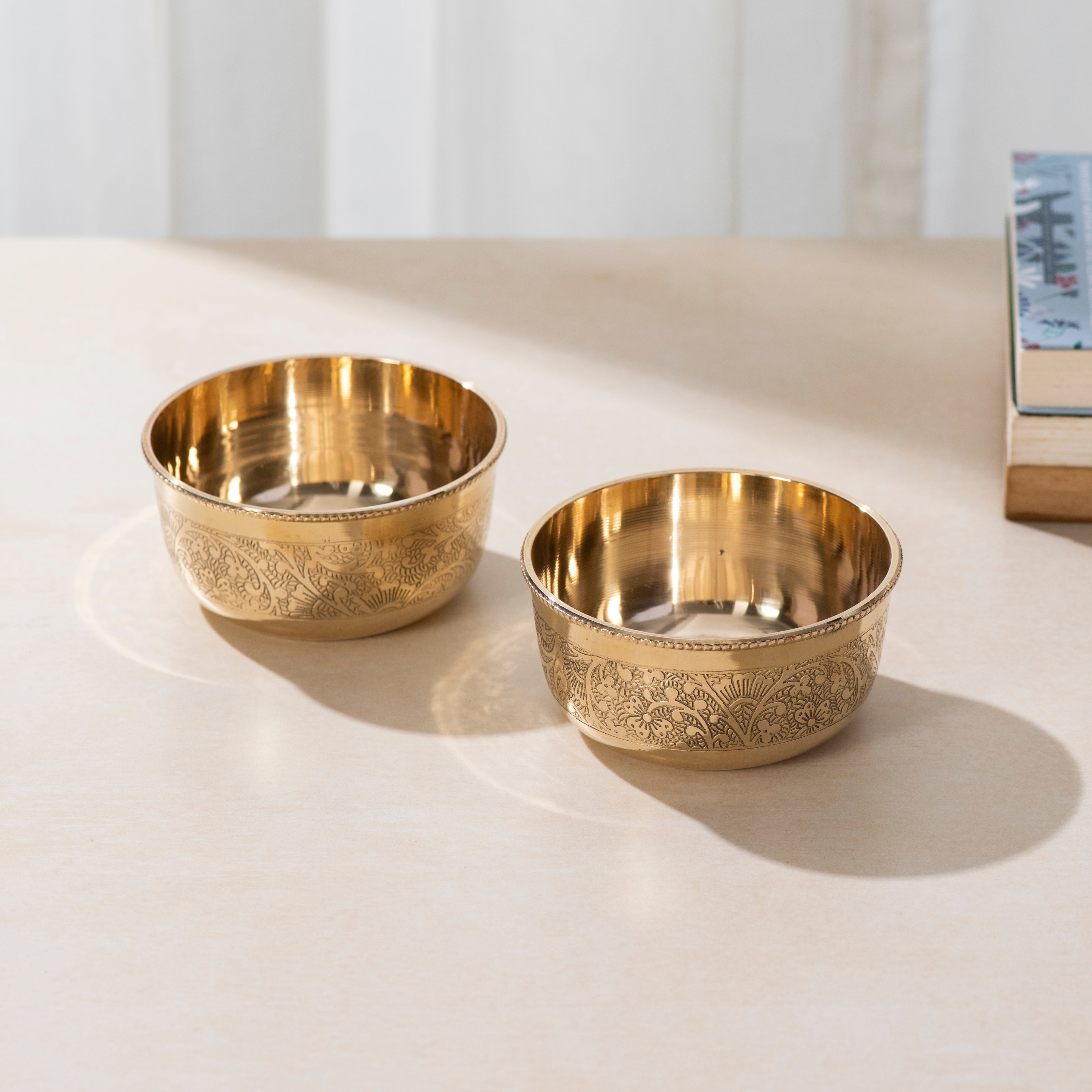 Brass Thal Set (12 Inch) - Pure Pital Dinner Set | Darbar Craft