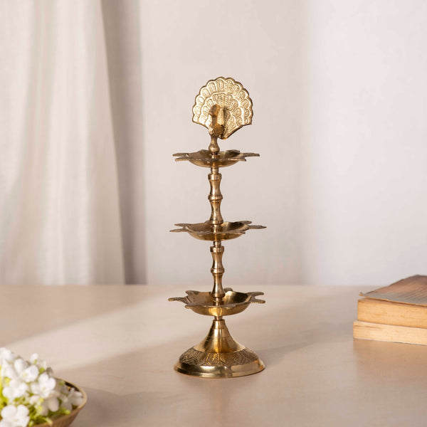 Brass Samai Deep - 8 Inch - Darbar Craft