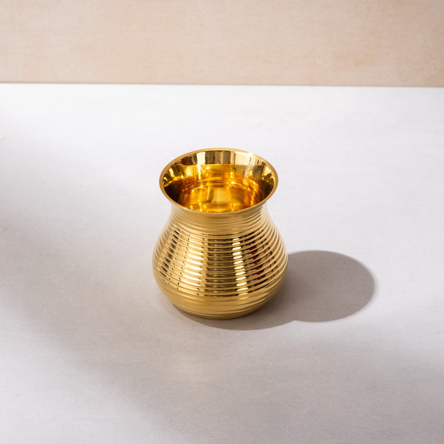 Brass Matki Glass - Darbar Craft