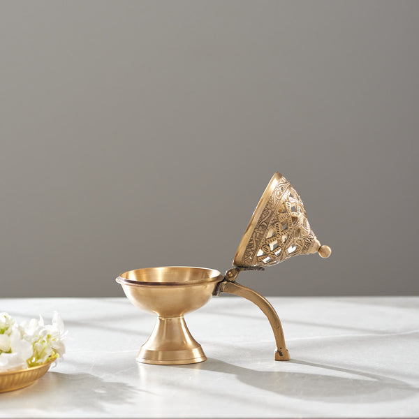 Brass Lohban/Dhuna - 5 Inch - Darbar Craft