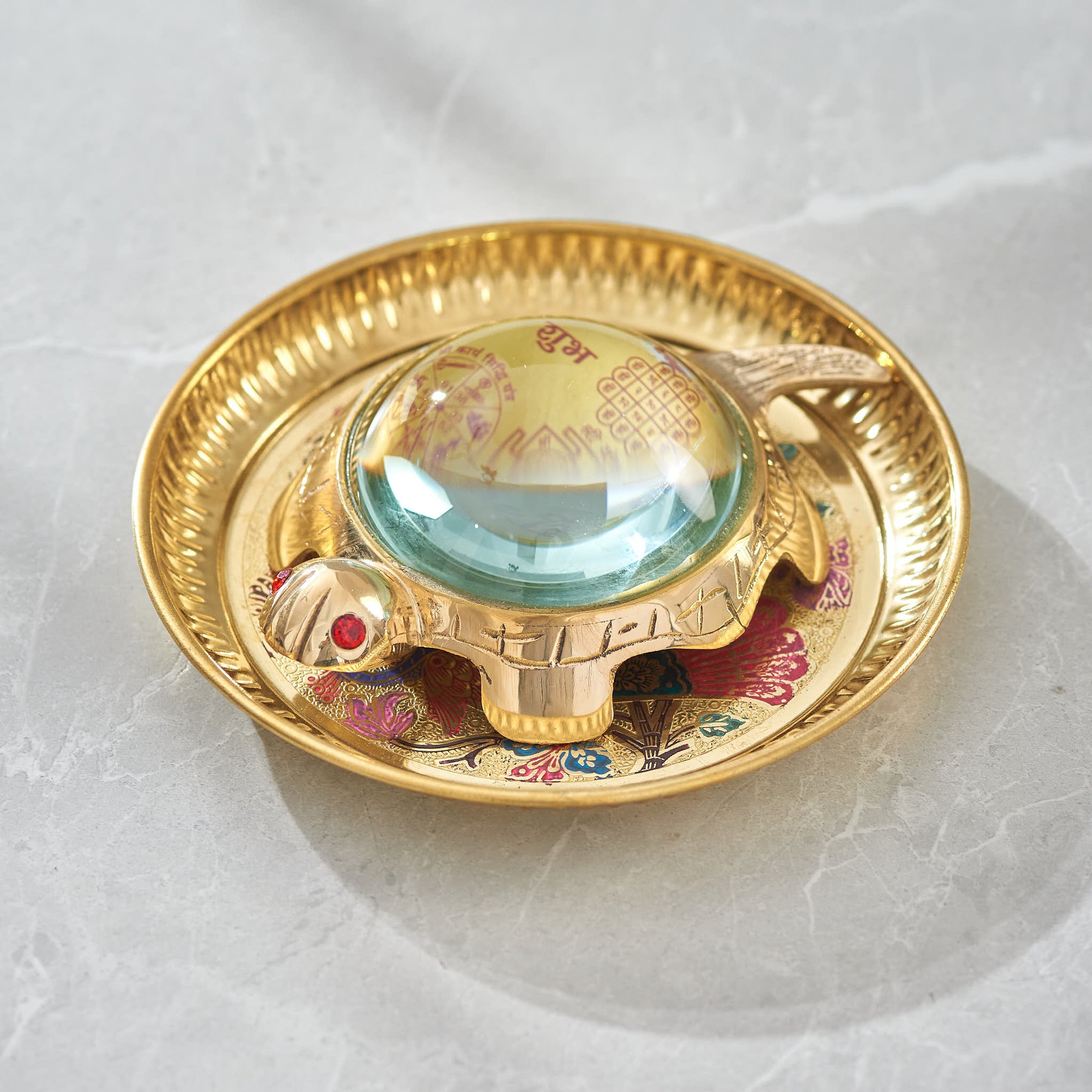 Brass Kachua Yantra - 6 Inch - Darbar Craft